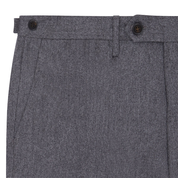 FLANNEL TROUSERS - GREY – DAKS