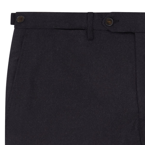 FLANNEL TROUSERS - CHARCOAL – DAKS