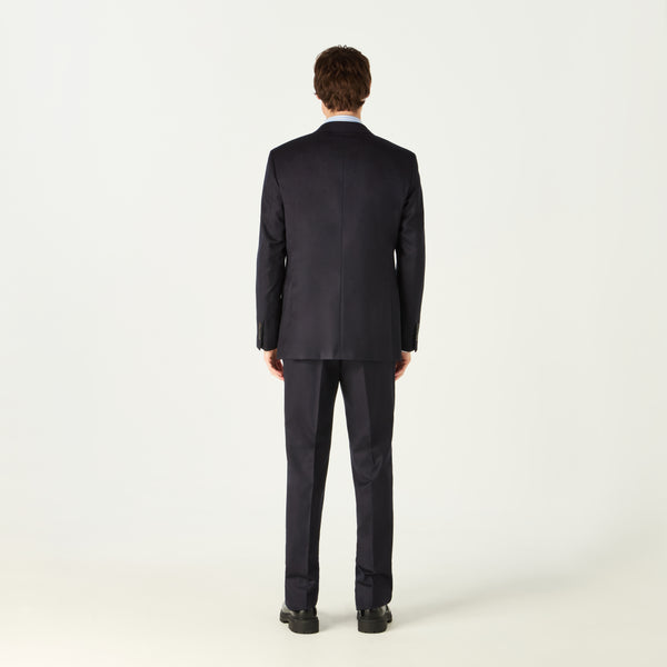 NAVY FLANNEL SINGLE BREASTED SUIT – DAKS