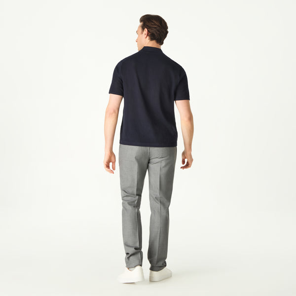 DAKS Pleated Front Trouser – Grey | British Tailoring