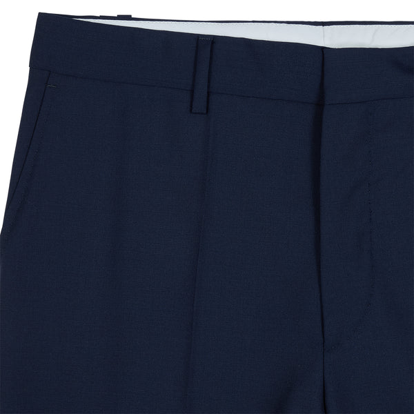 DAKS Tinker Flat Front Wool Trouser – Navy