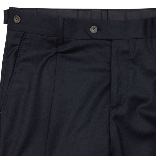 TIMOTHY FRONT PLEATED TROUSER - NAVY – DAKS