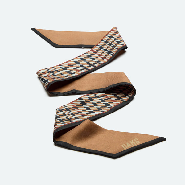 DAKS X WORLD LAND TRUST SILK SCARF - HOUSE CHECK