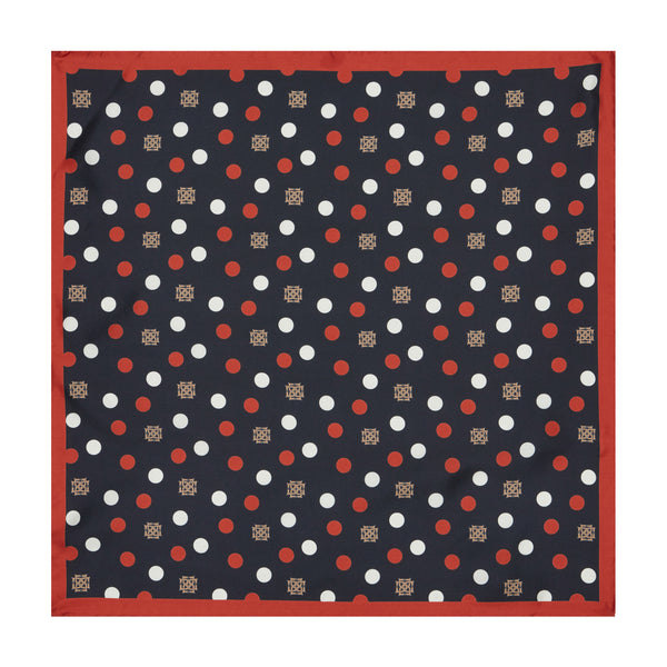 House Check Polka Dot Silk Foulard – DAKS