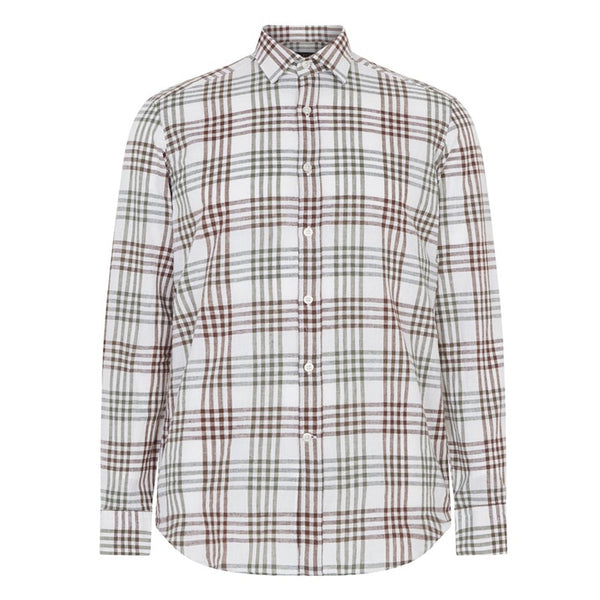 CREAM MULTI CHECK SHIRT – DAKS