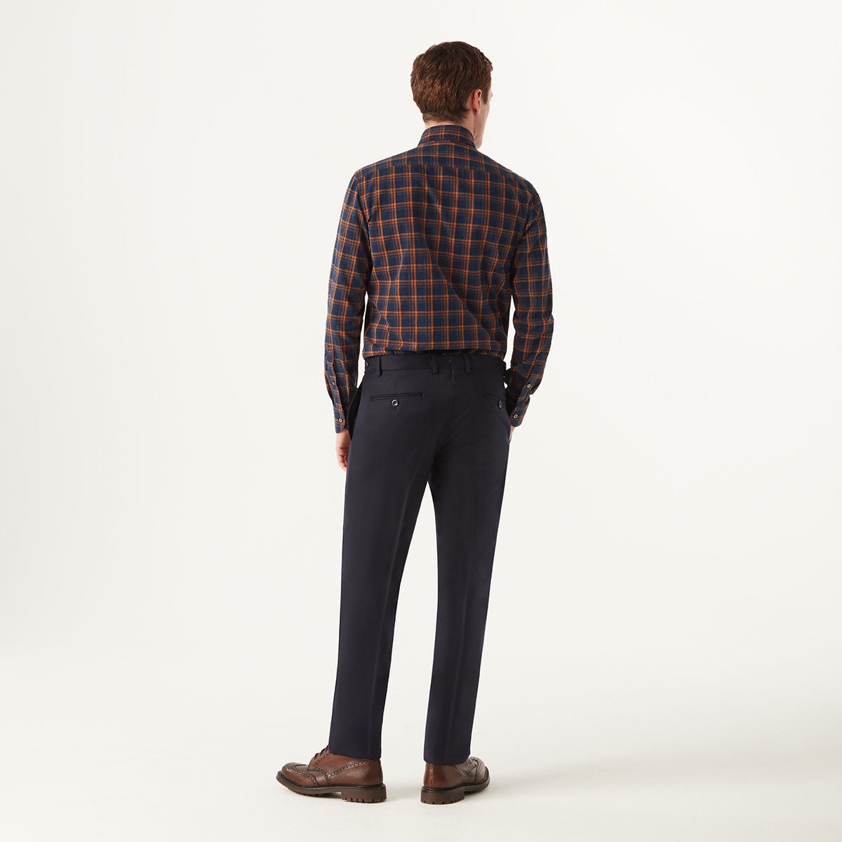 NAVY & MUSTARD CHECK – DAKS