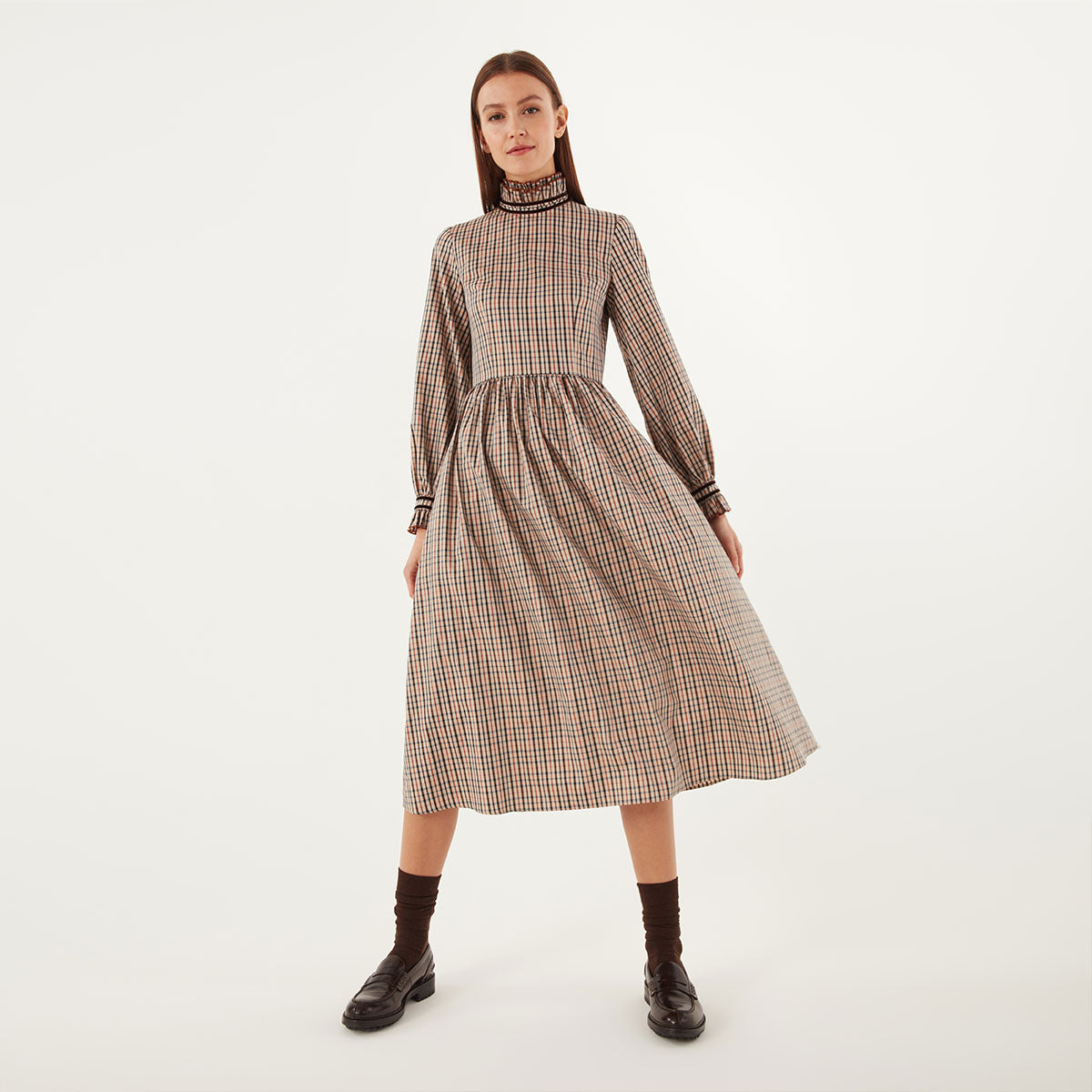 FRANCES DRESS - HOUSECHECK – DAKS