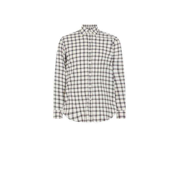 CREAM CHECKED SHIRT – DAKS