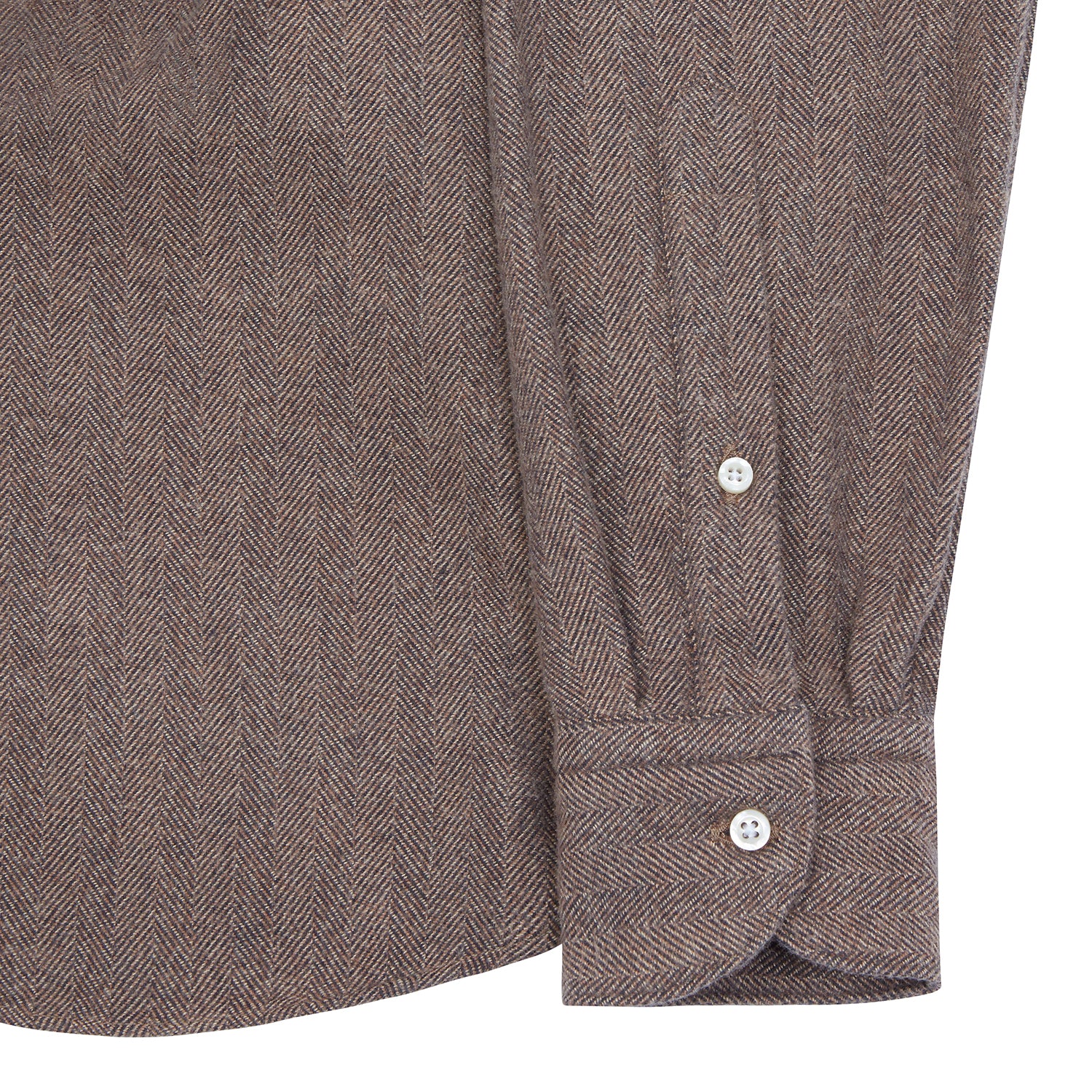 BROWN BUTTON DOWN SHIRT – DAKS