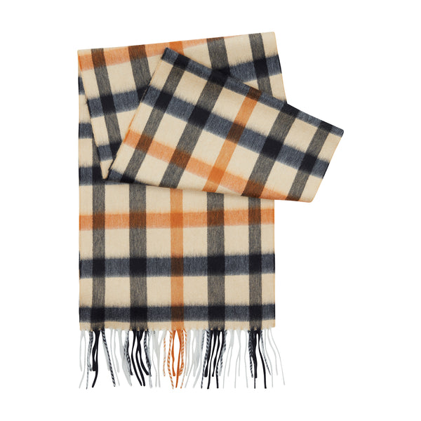 Classic House Check Scarf by Daks London – 90% Lambswool & 10% Cashmere ...