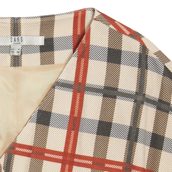 HOUSE CHECK WRAP DRESS – DAKS